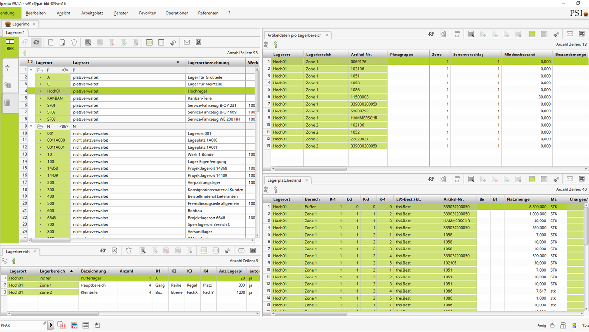 Warehouse management